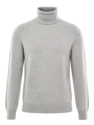 Malo Knit Turtleneck Sweater - Grey