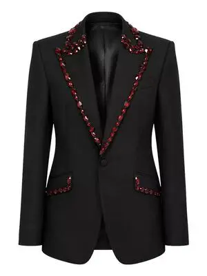 Dolce & Gabbana Sicilia Crystal-embellished Blazer - Black