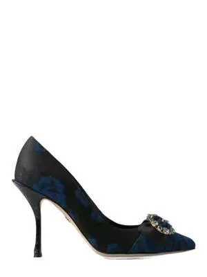 DOLCE & GABBANA Dolce & Gabbana Floral Brocade Crystal Buckle Pumps