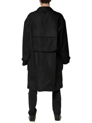 Dolce & Gabbana Multi-pocket Collared Coat - Black