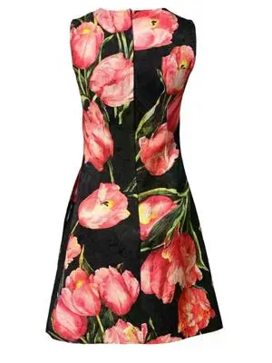 DOLCE & GABBANA Dolce & Gabbana Floral Print Sleeveless Mini Dress