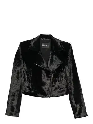 DONDUP Zip-up Biker Jacket - Black