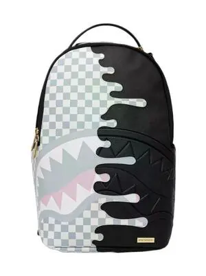 SPRAYGROUND Shadow Drips Check-pattern Backpack - Black
