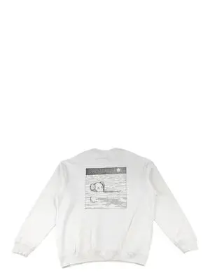 KAWS X Uniqlo Graphic Print Crewneck Sweater - White