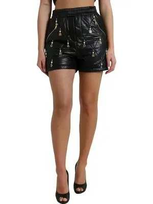 DOLCE & GABBANA Dolce & Gabbana Quilted Logo Charm Shorts