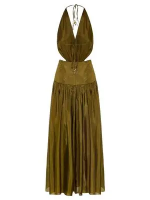 Zimmermann ZIMMERMANN Indra Halterneck Maxi Dress Green