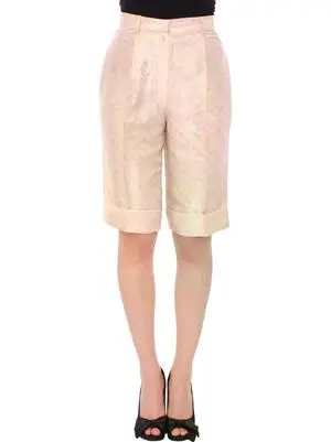 ZEYNEPTOSUN Brocade Tailored Shorts - Neutrals