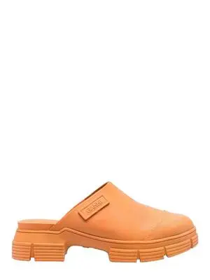 GANNI Slip-on 50mm Mules - Orange
