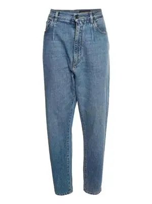 Dolce & Gabbana Logo Plaque Straight-leg Jeans - Blue
