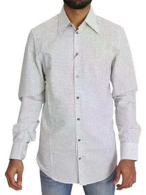 Dolce & Gabbana Polka-dot Cotton Shirt - White