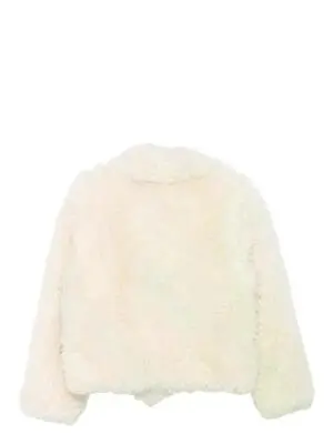 MANZONI 24 Curly Shearling Coat - Neutrals