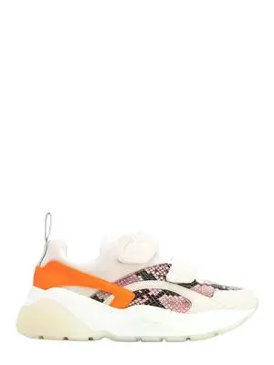 Stella McCartney Python Effect Eclypse Touch Strap Sneakers - Pink