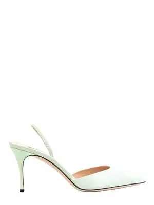SERGIO ROSSI Pointed-toe Stiletto-heel Pumps - Green