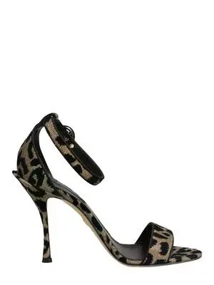DOLCE & GABBANA Dolce & Gabbana Leopard Print Stiletto Sandals
