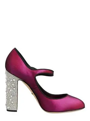 Dolce & Gabbana Mary Jane Embellished Pumps - Pink