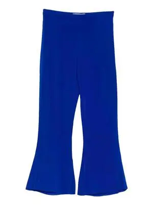 Antonio Berardi Cobalt Flared Cropped Trousers - Blue