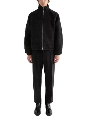 JIL SANDER Canvas Tapered Cropped-leg Trousers - Black