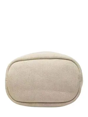 Prada Canvas Canapa Logo Drawstring Pouch - Neutrals