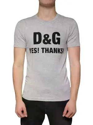 Dolce & Gabbana Logo-print Crew-neck T-shirt - Grey