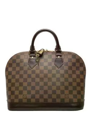 LOUIS VUITTON Damier Ebene Alma Pm Handbag - Brown