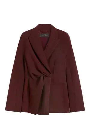 Max Mara Crepe Blazer - Red