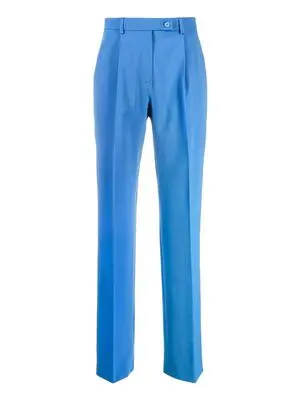 Alberta Ferretti Straight-leg Tailored Trousers - Blue