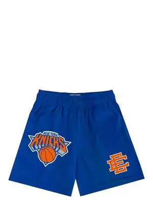 ERIC EMANUEL New York Knicks Logo Print Shorts - Blue