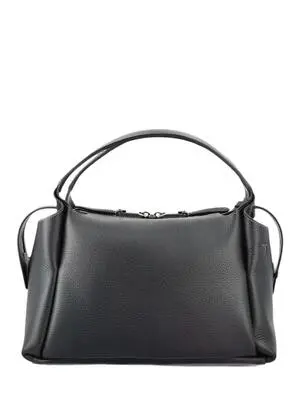 TOD'S T-pendant Pebble-leather Handbag - Black