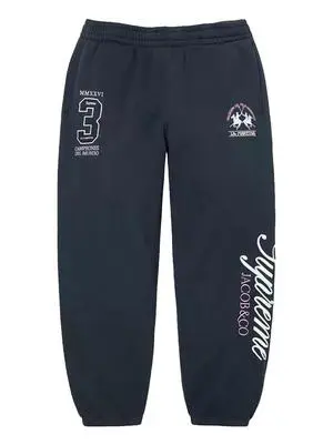 Supreme X La Martina X Jacob & Co Logo-print Track Pants - Blue