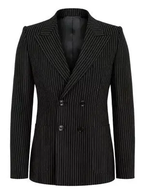 Dolce & Gabbana Pinstripe Double-breasted Blazer - Black
