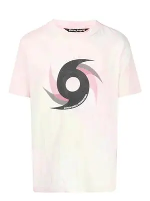 Palm Angels Hurricane Devore-print T-shirt - Pink
