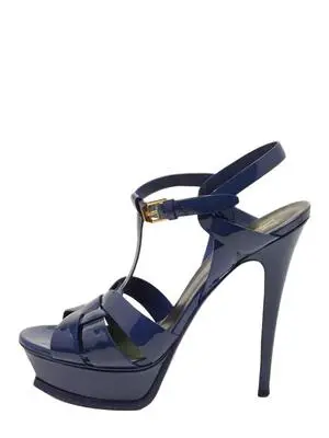 Saint Laurent Tribute Sandals - Blue