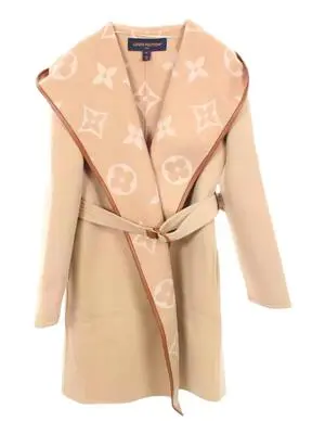 LOUIS VUITTON Giant Monogram Hooded Coat - Neutrals