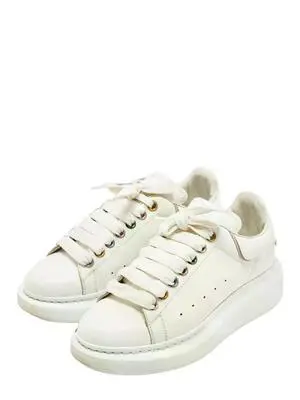 Alexander McQueen Alexander McQueen Oversized Leather Sneakers White