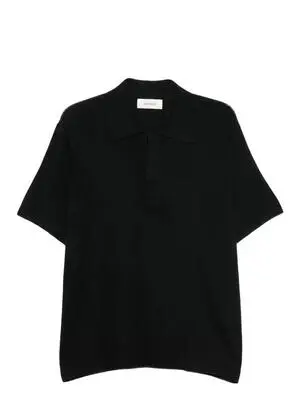 LISA YANG Carl Polo-collar T-shirt - Black
