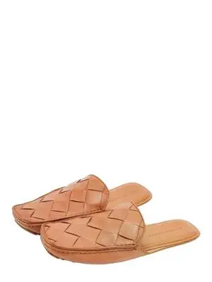 Bottega Veneta Intrecciato Leather Mules - Neutrals