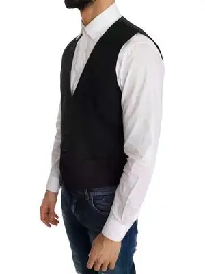 Dolce & Gabbana V-neck Waistcoat - Black