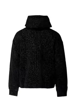 DOLCE & GABBANA Dolce & Gabbana Leopard-Print Zip-Up Hoodie