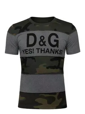 Dolce & Gabbana Camouflage-print T-shirt - Green