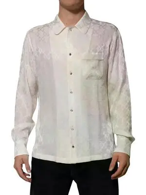 Dolce & Gabbana Dg Logo Long-sleeve Shirt - Neutrals