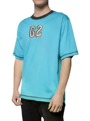 Dolce & Gabbana Embroidered-patch T-shirt - Blue