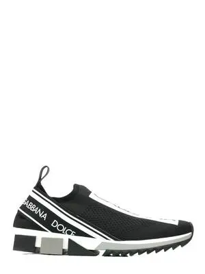 Dolce & Gabbana Sorrento Knit Sneakers - White