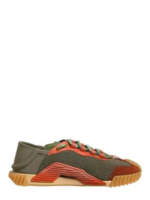 Dolce & Gabbana Dolce & Gabbana Low-Top Sneakers With Mesh And Suede Accents Green