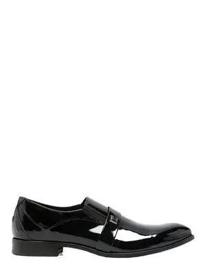 CARLO PIGNATELLI Patent Finish Slip-on Shoes - Black