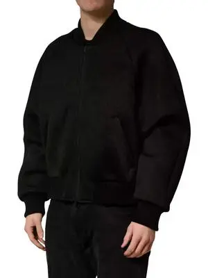 DOLCE & GABBANA Dolce & Gabbana Black Mesh Bomber Jacket