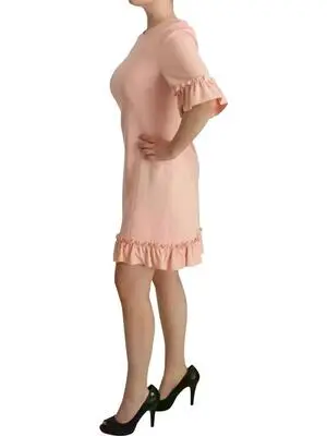 Dolce & Gabbana Ruffled Sleeve A-line Mini Dress - Pink
