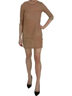 PINK MEMORIES Lace-trim Chiffon Mini Dress - Neutrals