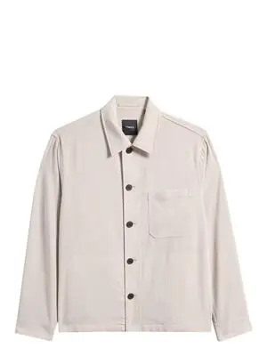Theory Performance Shirt Jacket - Silver Cloud