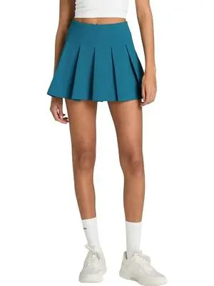 Wilson Pleated Performance Miniskort With Integrated Shorts - Lyons Blue