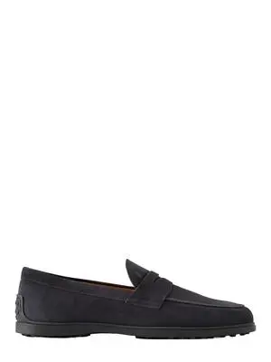 TOD'S TOD'S Suede Penny Loafers Gray